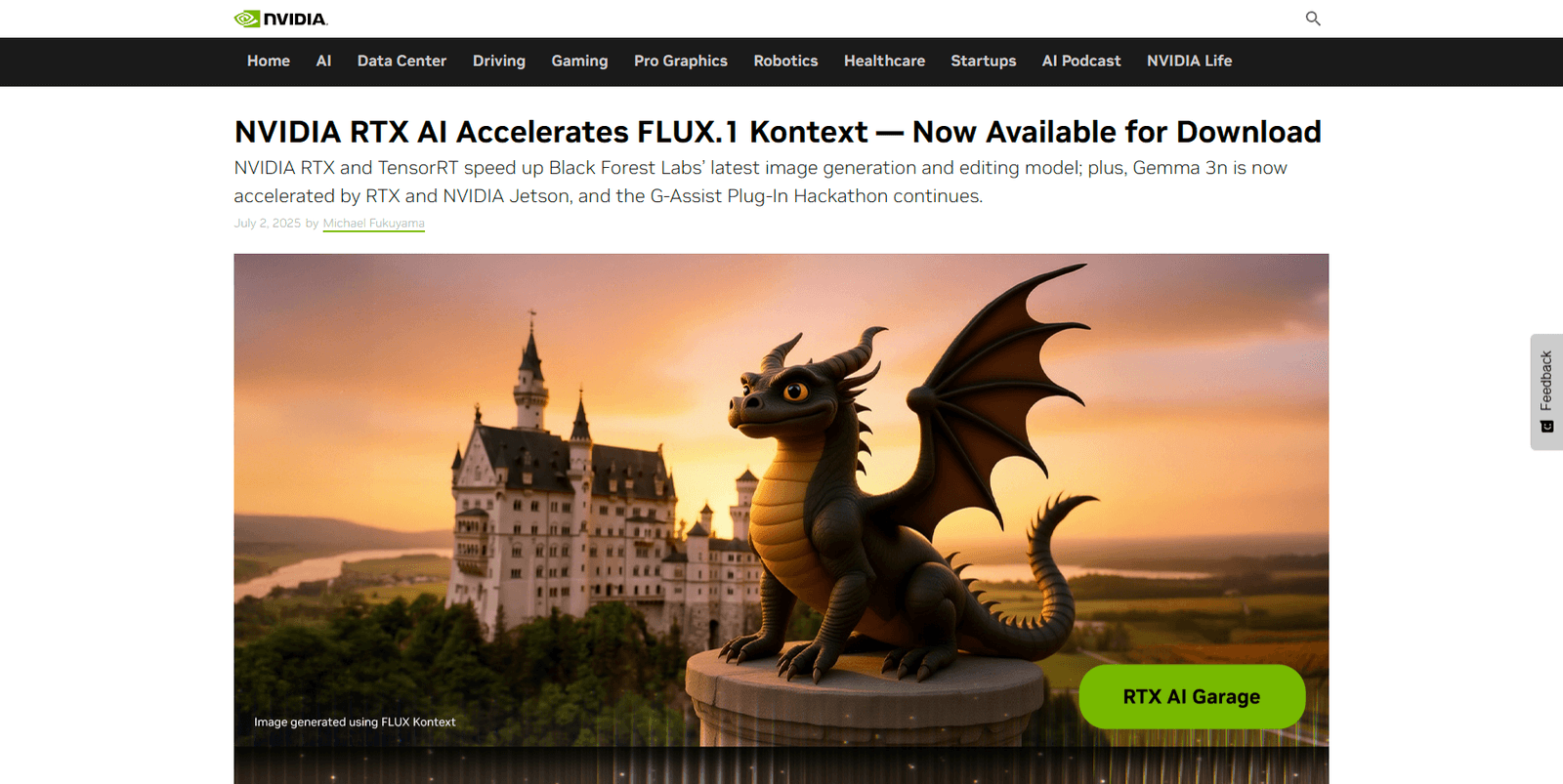 NVIDIAがAI画像編集に革命。FLUX.1をRTXで高速化 - CreateBit